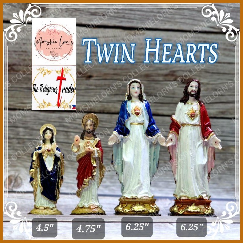 Two Hearts (twin hearts / Sacred heart of Jesus/ immaculate heart of ...
