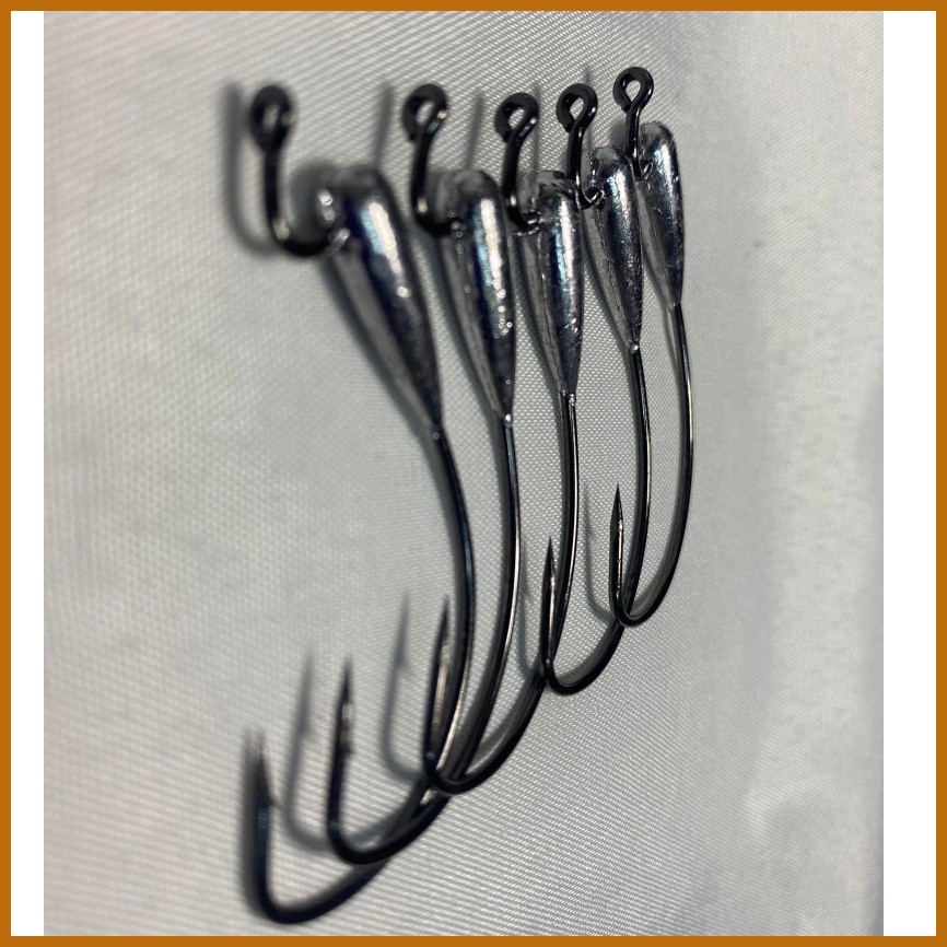 Fishing Hook with Sinker LEO Professional Brand 3.5 grams bait lure 5 ...