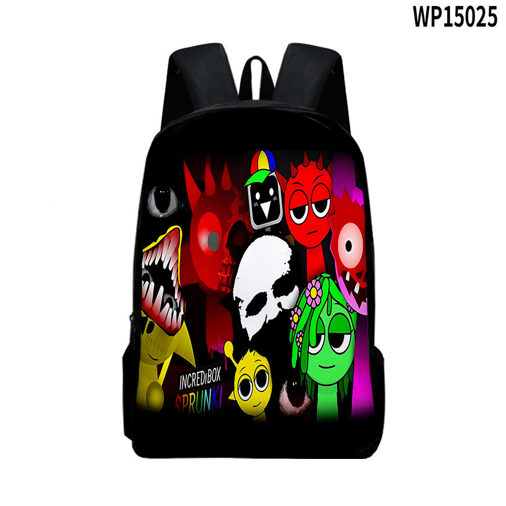 Sprunki Backpack 16inch Sprunki Incredibox Wenda Grey Oren Raddy ...