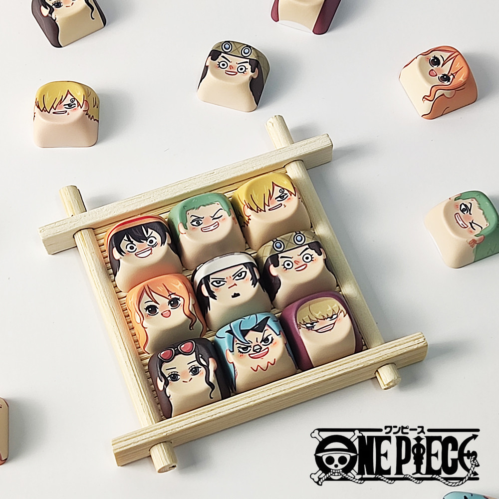 One Piece Keycaps MOA Profile PBT Five-sided Dye Sublimation Luffy Zoro ...