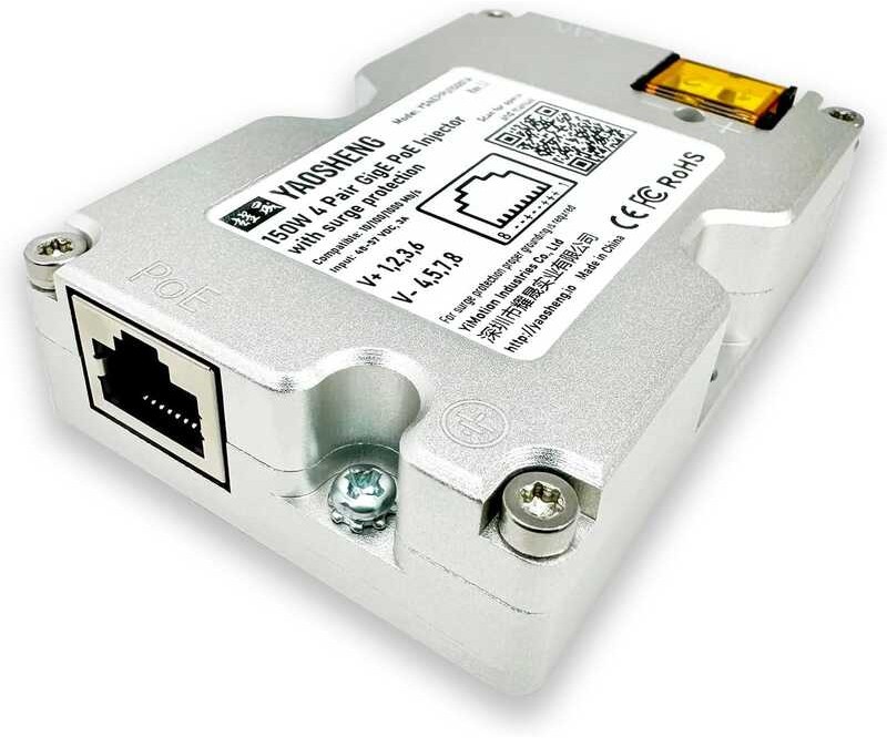 150W GigE Passive PoE Injector with Surge Protection, Developed for ...