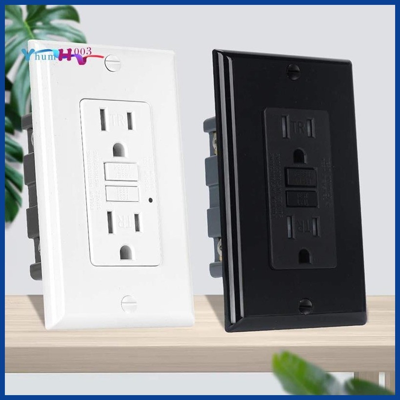 GFCI Outlet 15 Amp, Self-Test GFI Electrical Outlet, Tamper Resistant ...