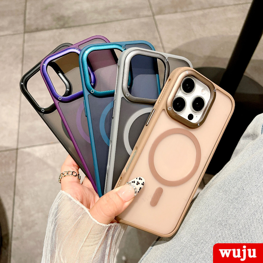 WUJU Luxury Clear Shockproof Matte Case For Magnetic Wireless Charging ...