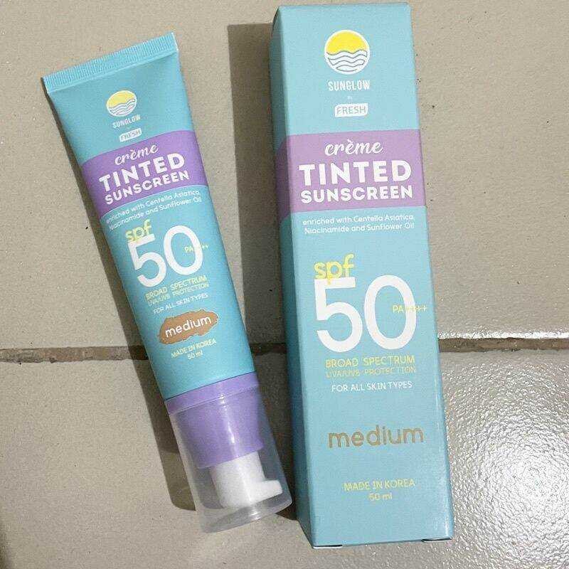 SUNGLOW By SALE FRESH Creme Tinted Sunscreen Spf50 (Fair / Medium) 50Ml ...