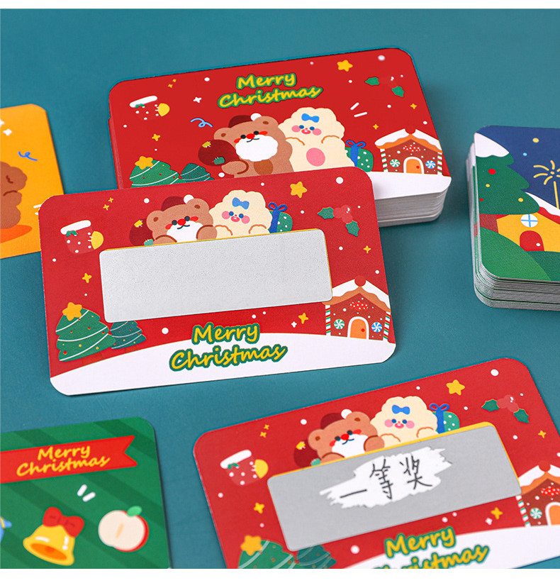 COD Cartoon Cartoon Christmas Scratch Card Children Christmas Event ...