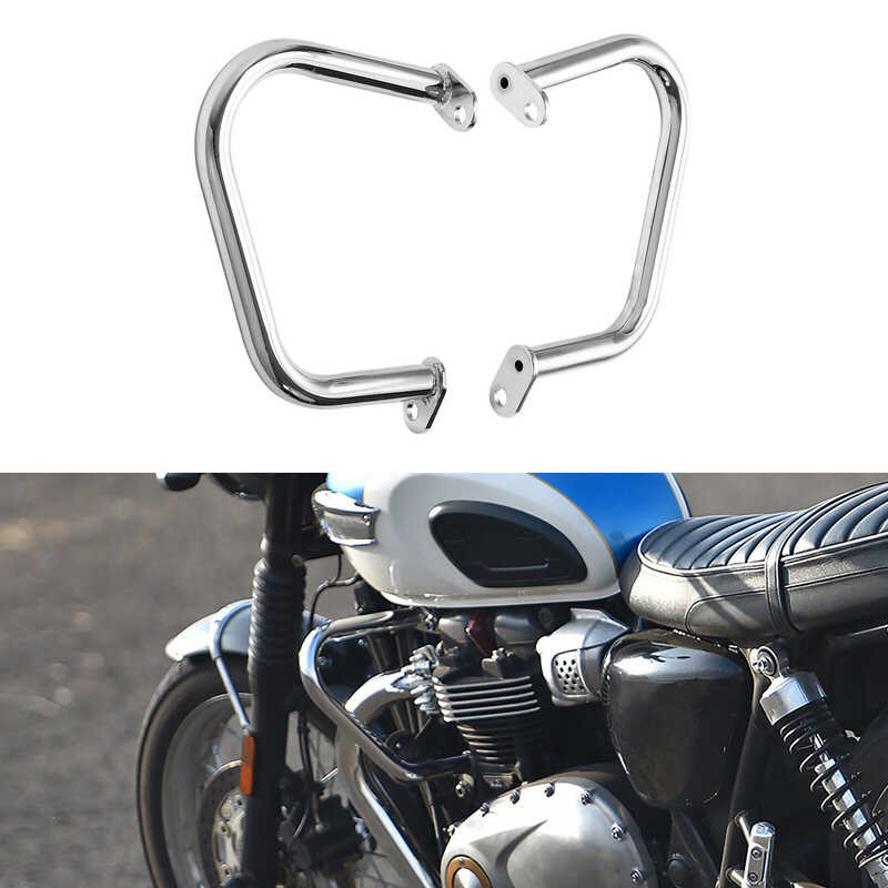Motorcycle 1 Engine Guard Crash Bar Fit For Triumph Bonneville Bobber ...