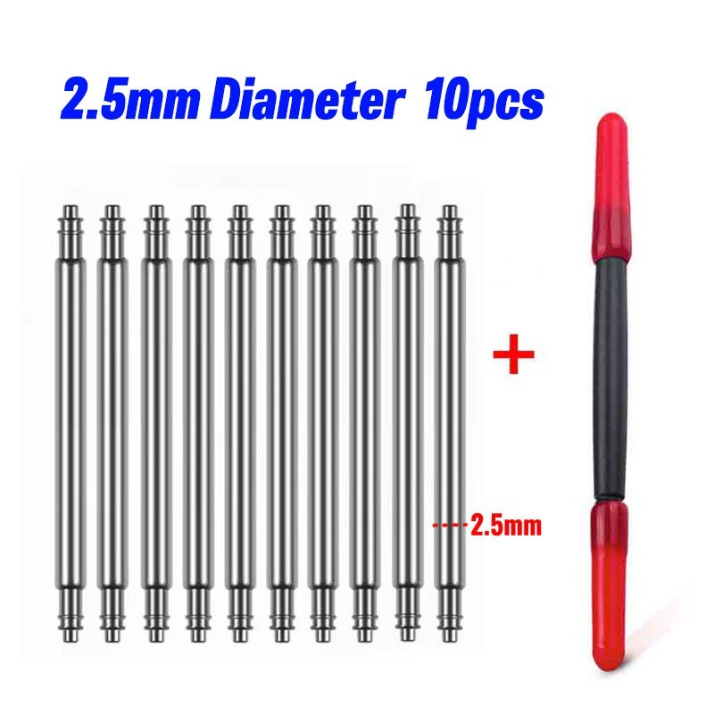 20mm 22mm 10Pcs Stainless Steel Spring Bars 2.5mm Diameter for Seiko ...
