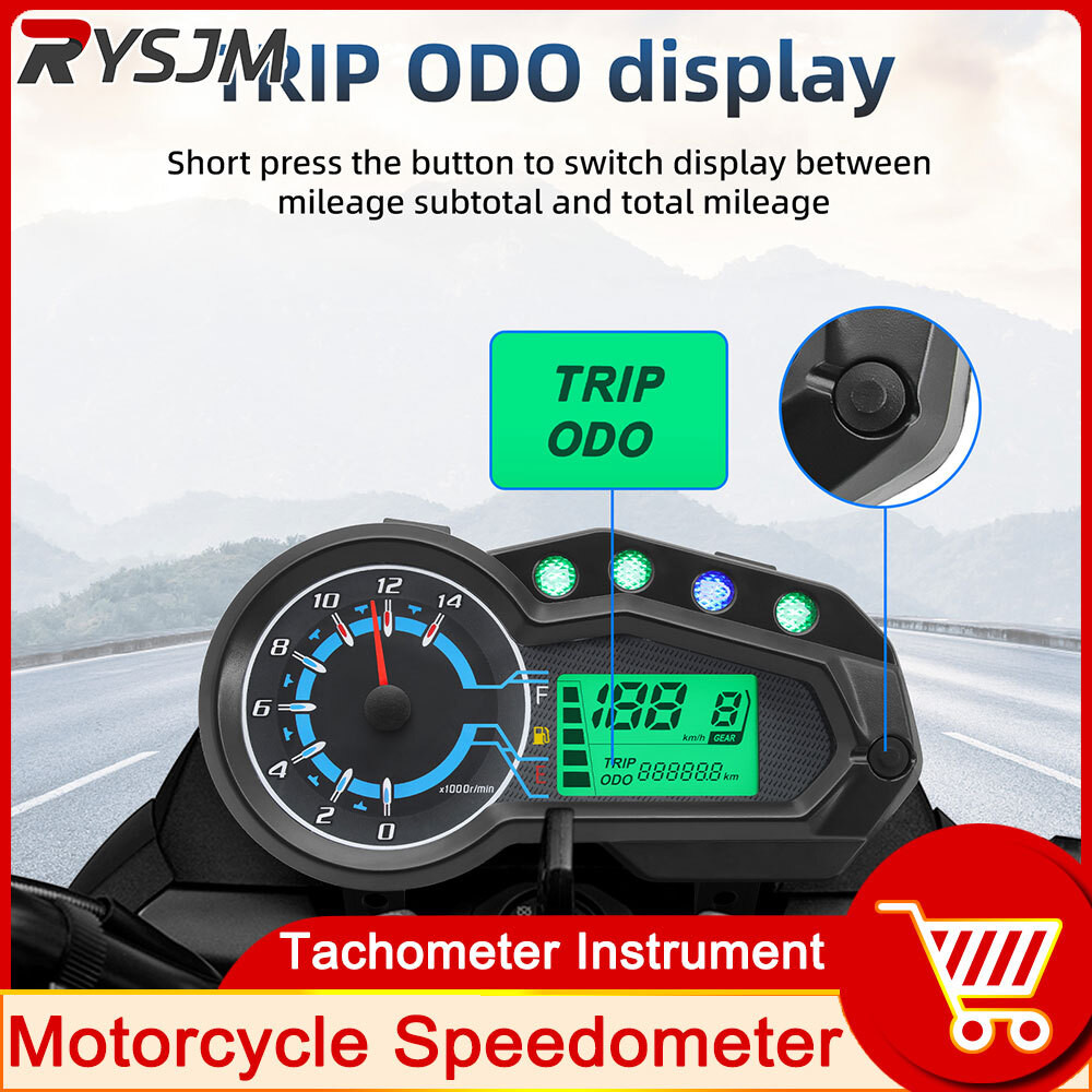 Tachometer 3D Speedometer Instrument Panel Meter For 1,2,4 Cyder ...