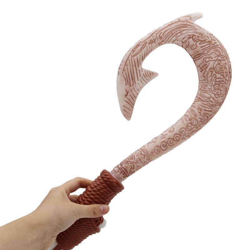 Anime Moana Maui Fish Hook Cosplay Plastic Light Music Party Role ...