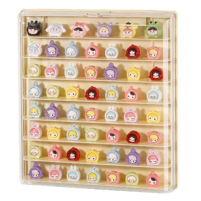 Cute Grain Blind Box Storage Display Rack Transparent Dustproof Acrylic ...