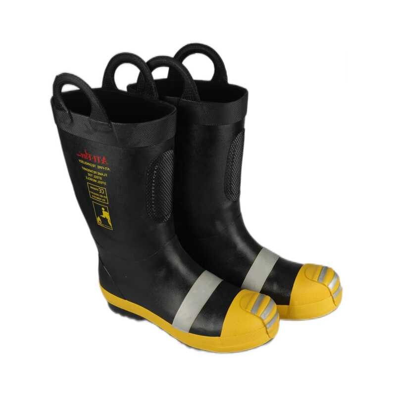 Customized Firefighter Safety Boot Flame Retardant Rubber En15090 ...
