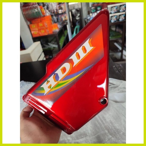 ∜ ⚠️ HD3 SIDE COVER (1SET) RED and BLACK KAWASAKI | Shopee Philippines