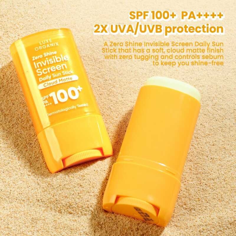 Spf 100 LUXE ORGANIX Zero Shine Invisible Screen Daily Sun Stick 17G ...