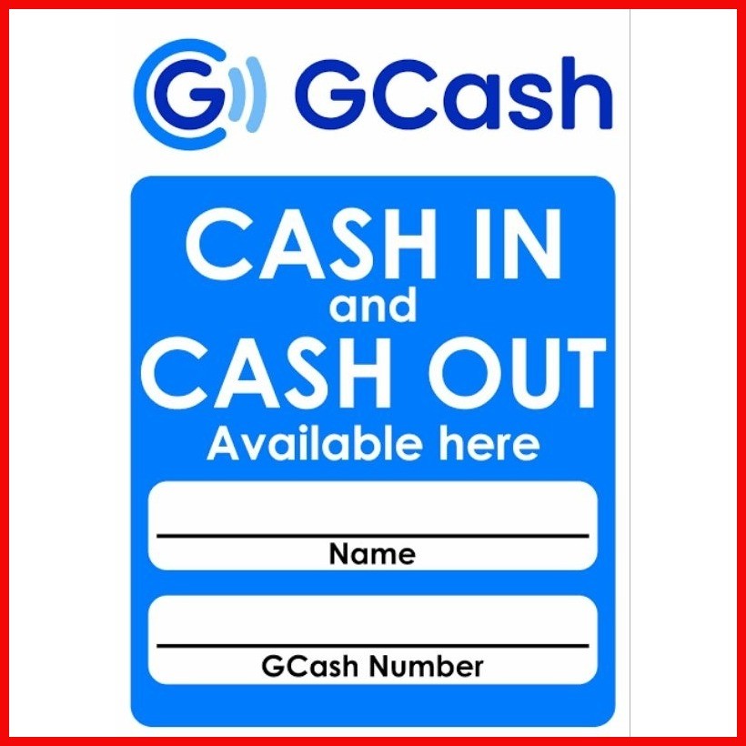 ᴸᵒᵛᵉ ♚ Gcash Cashin Cashout Pay MAYA Load A4 Signage Laminated | Shopee ...