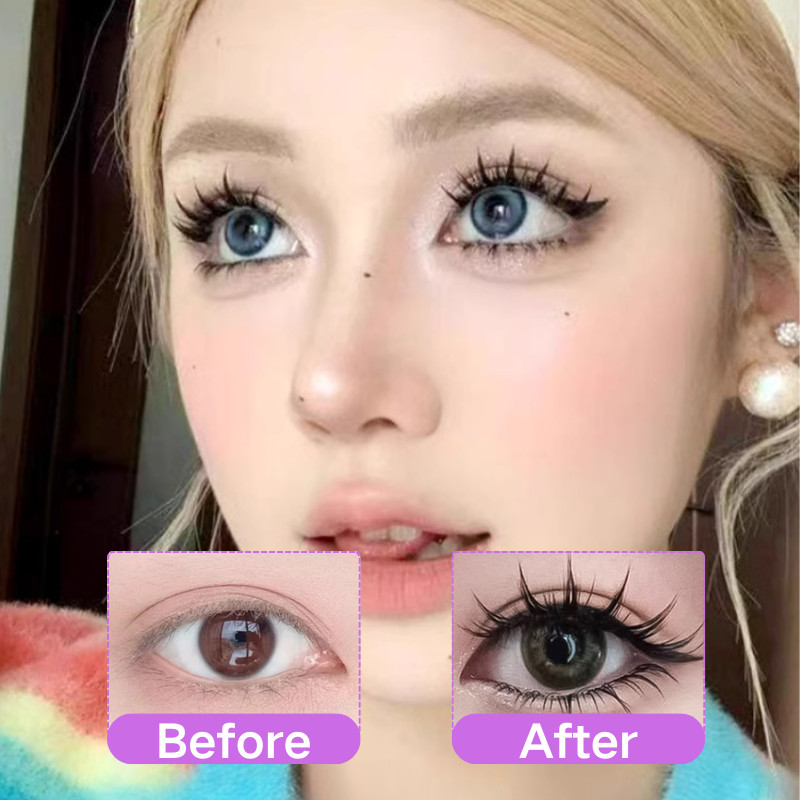 Bronicy False Eyelashes 3D Comic Wet Lashes One-piece Natural Thick ...