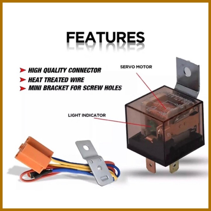 Horn Relay Mini Driving Light Relay Transparent Socket and Harness 4pin ...