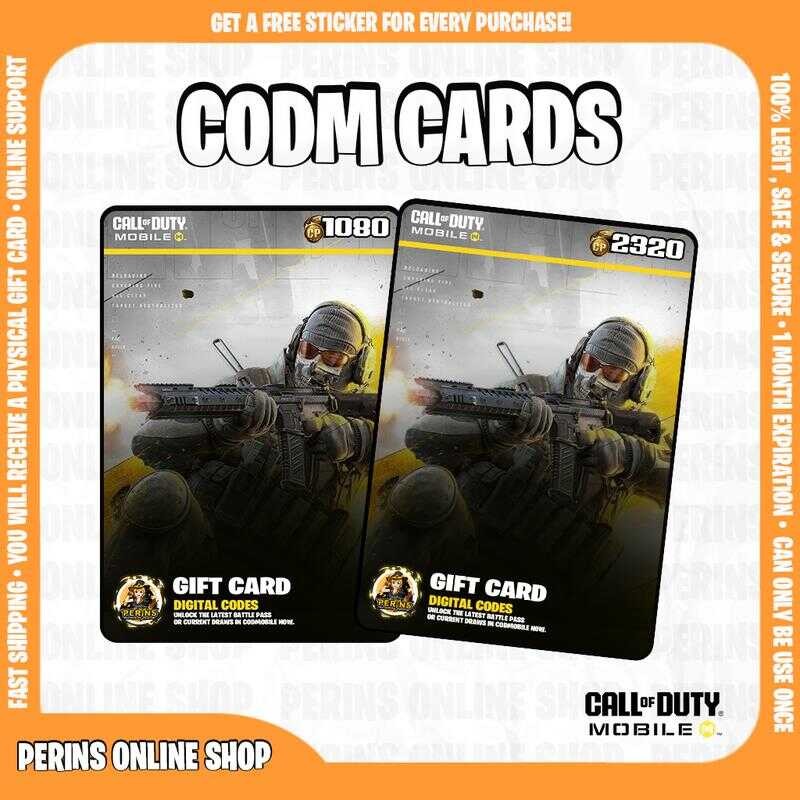 Call Of Duty Mobile Points Cards With Free Stickers (Cash On Delivery ...