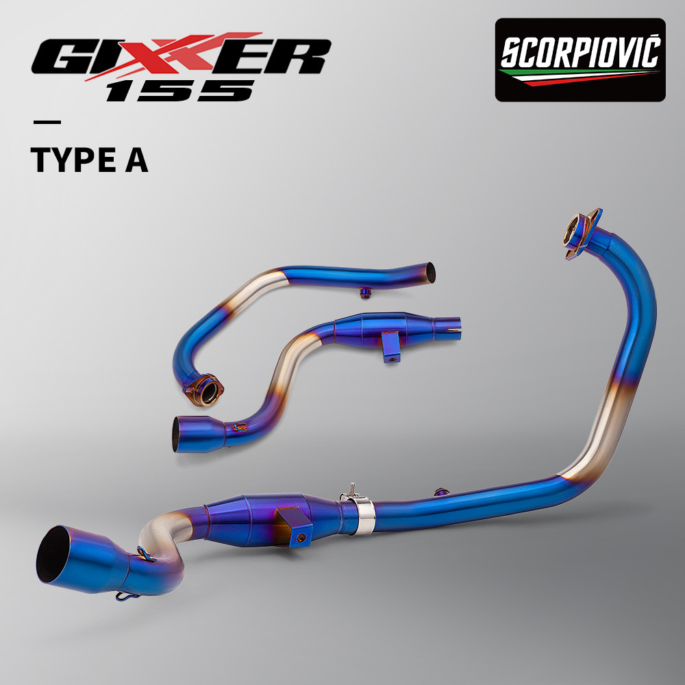 Motorcycle Exhaust System For GIXXER155 GSX150F SF155 gixxer155 Front ...