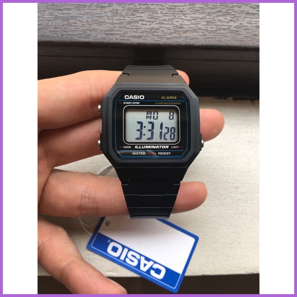 Casio W217 Black Unisex Watch W-217H-1A | Shopee Philippines