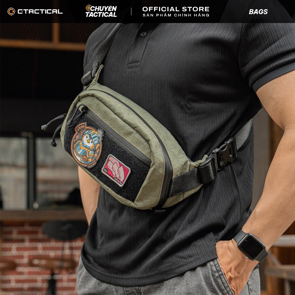 Chuyentactical CT4W hip bag, crossbody bag, multi-position bag - EPX240 Denim | Shopee Philippines