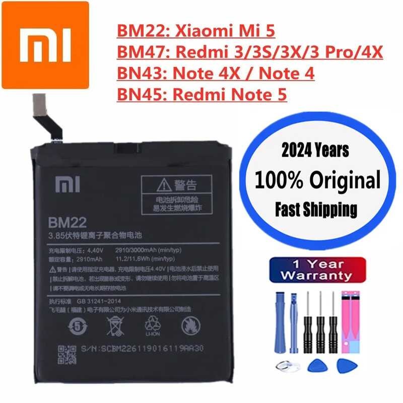 2024 Years Bm47 Original For Xiaomi Mi Mi5 Note 5 4 Note5 Note4x Redmi 3S 3X 3 Pro 3Pro 4X Phone ...