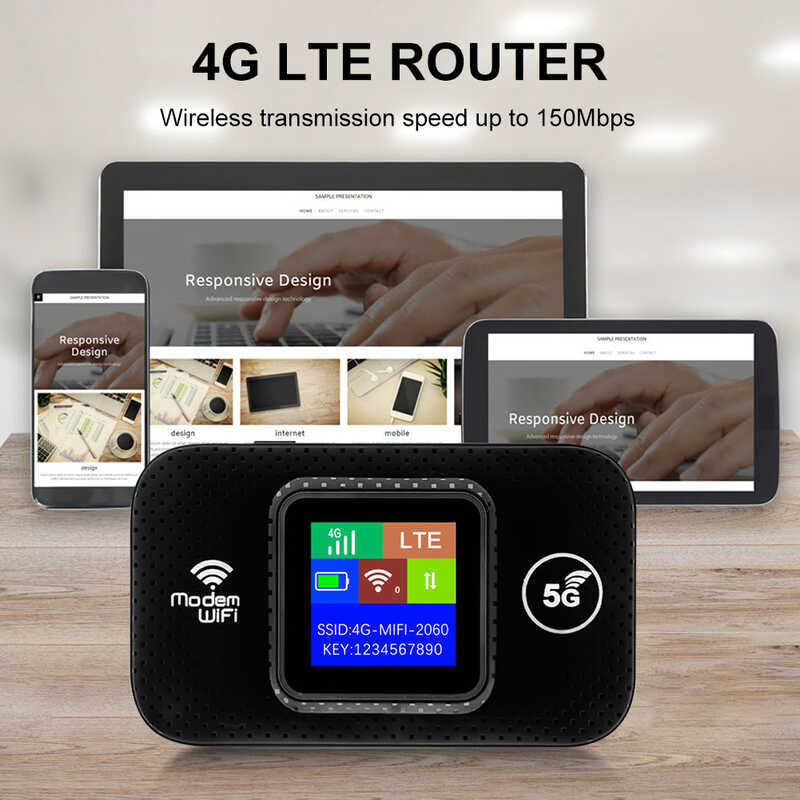 4G 150Mbps LTE Wireless Modem Portable Unlock Outdoor Hotspot Mobile ...
