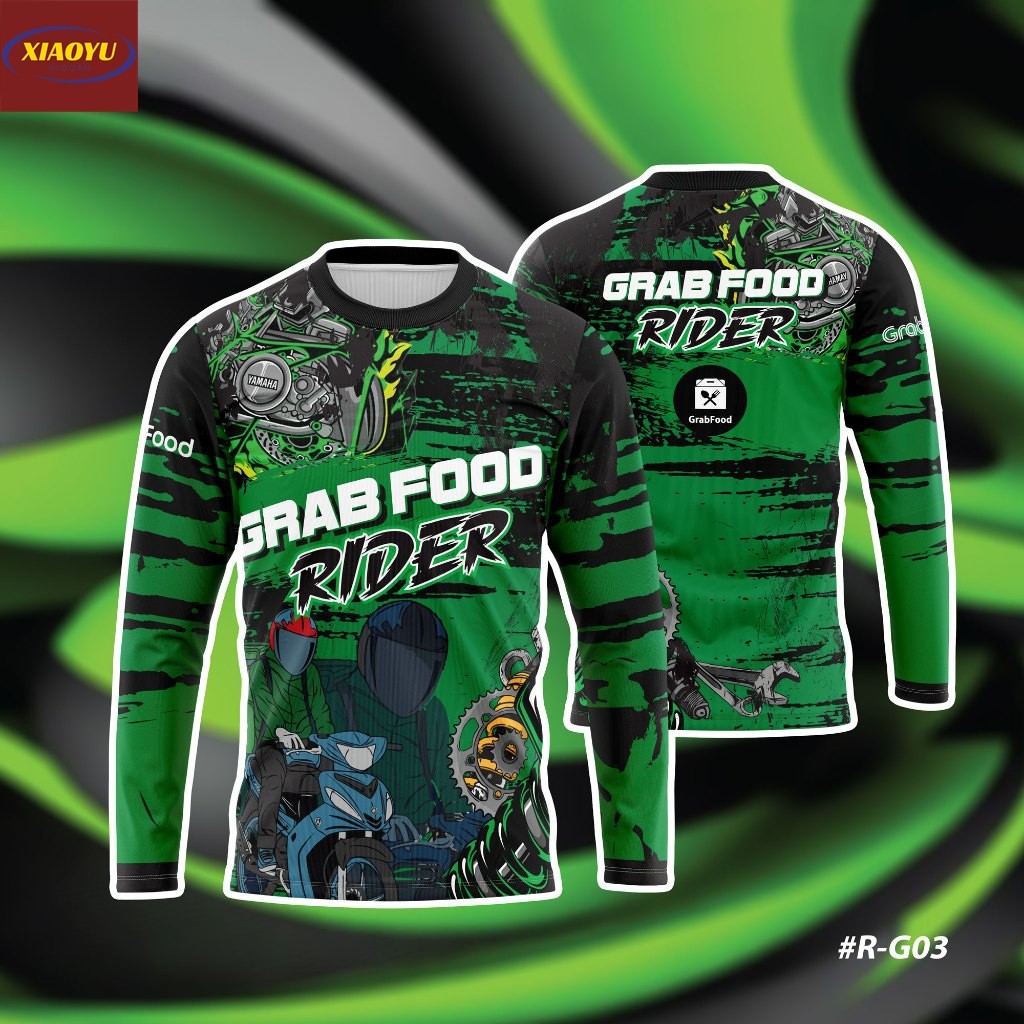BAJU RIDER/SUBLIMATION/GRAB JERSEY/TSHIRT RIDER/WATERPROOF MICROFIBER ...