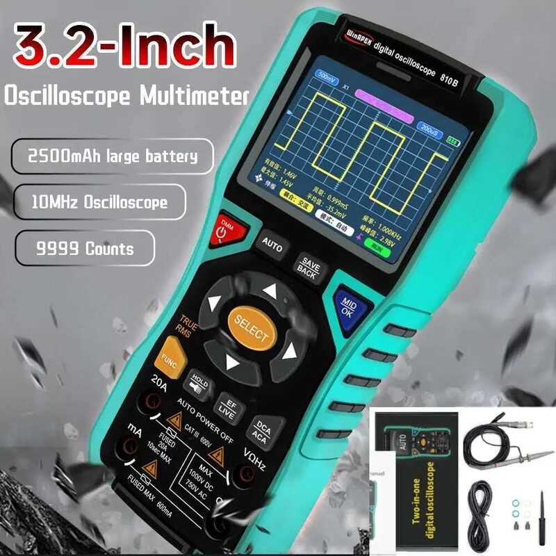 C 3.2Inch Digital Portable Oscilloscope Multimeter Automatic ...