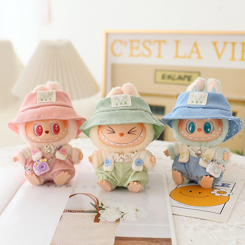 CF (No dolls) For 17 cm labubu v1/v2/v3 cloth rag cloth clothes vinyl ...