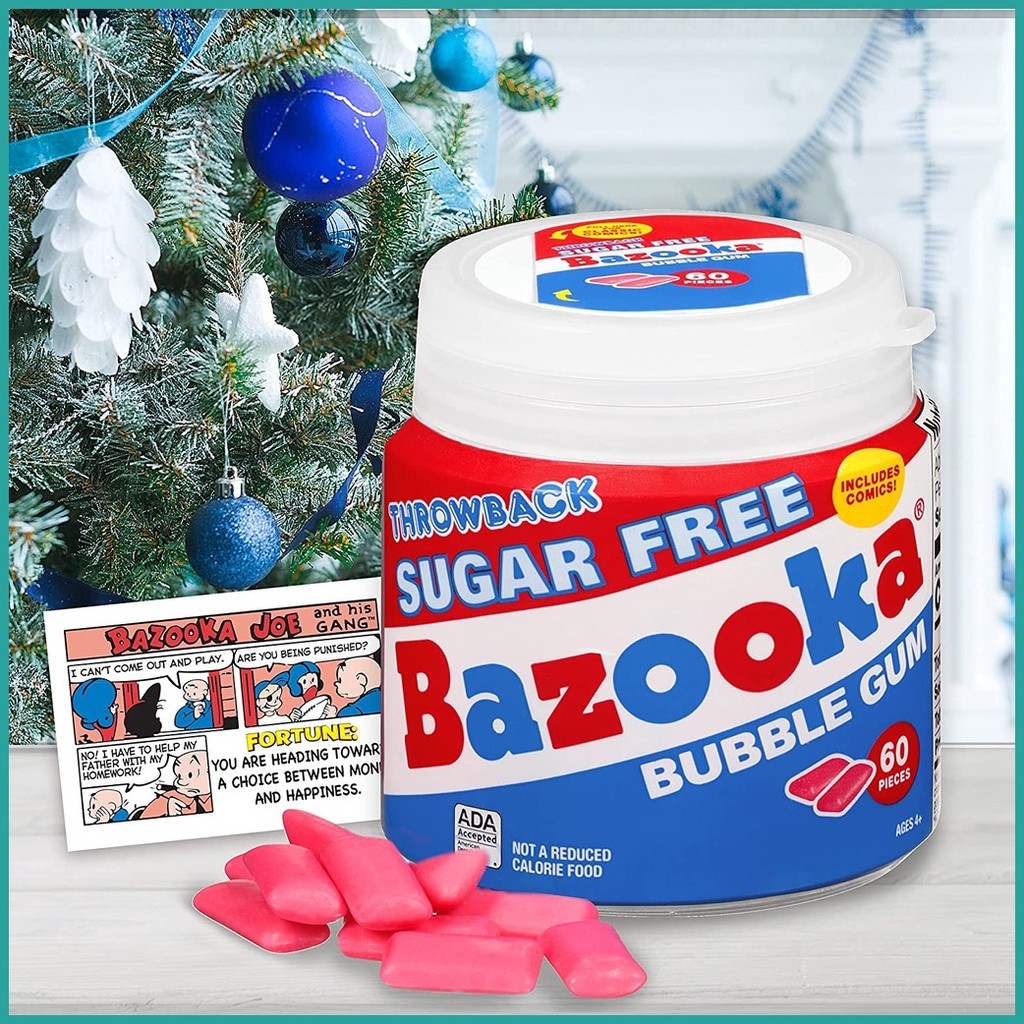 Bazooka Bubble Chewing Gum in Original Sugar Free | Classic | Old ...