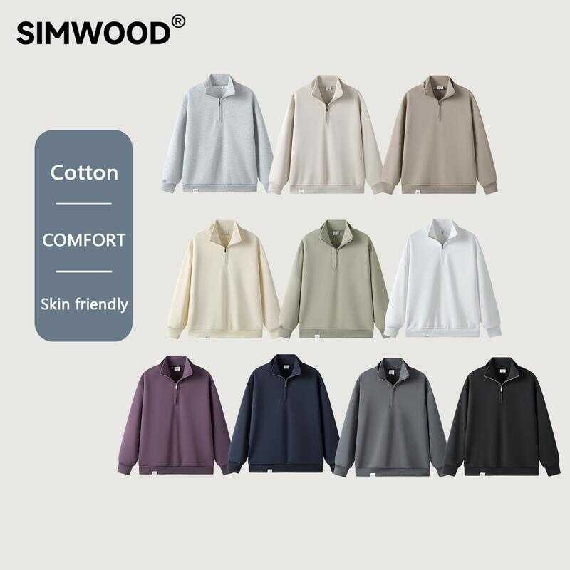 SIMWOOD Performance Minimalist Half-Zip Hoodie | Shopee Philippines