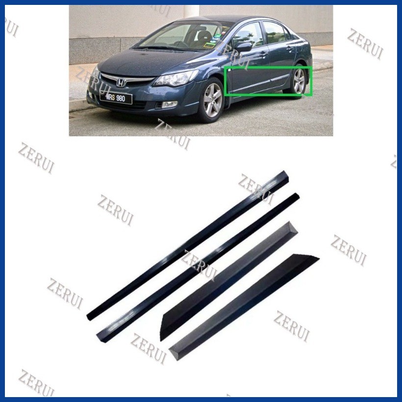 ZR For Civic FD FD1 FD2 Type R JDM door lining protector weather strip ...