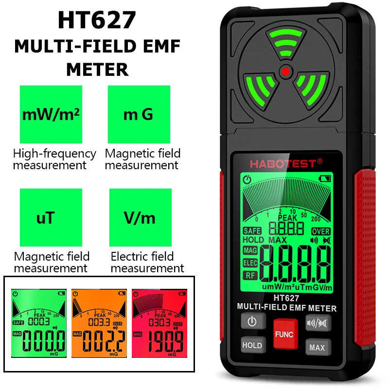 EMF HT627 Professional Electromagnetic Field Radiation Detector ...