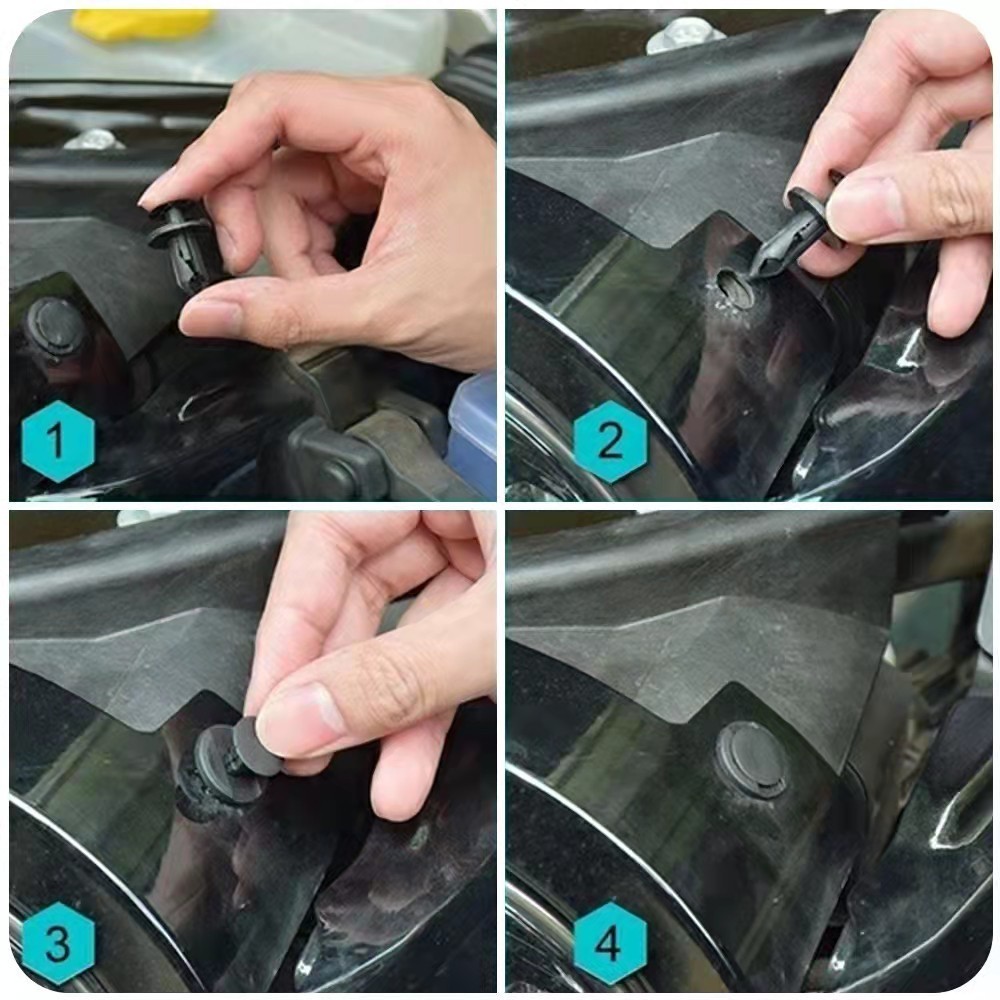 Auto Fastener Clip Car Body Push Retainer Pin Rivet Bumper Door Trim ...