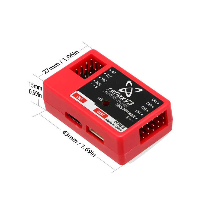 Reflex V3 Flight Controller Stabilizer Remote Control RC Aircraft FMS ...