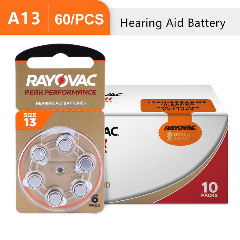 shopee seller LY 60Pcs Aid A13 13A 13 P13 Pr48 Rayovac Peak UK 1.45V Zinc Air Battery Para Sa ...
