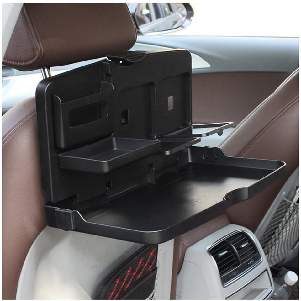Car Folding Table Backseat Tray Universal Car Bracket Food Tray Drink ...