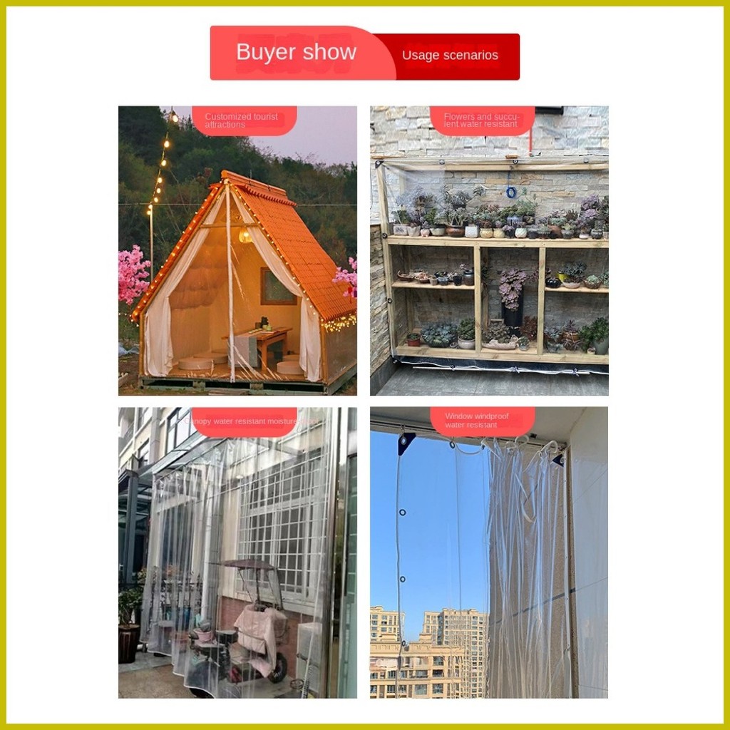 ๑ Transparent Trapal Waterproof Tarpaulin with Eyelets clear tarpaulin ...