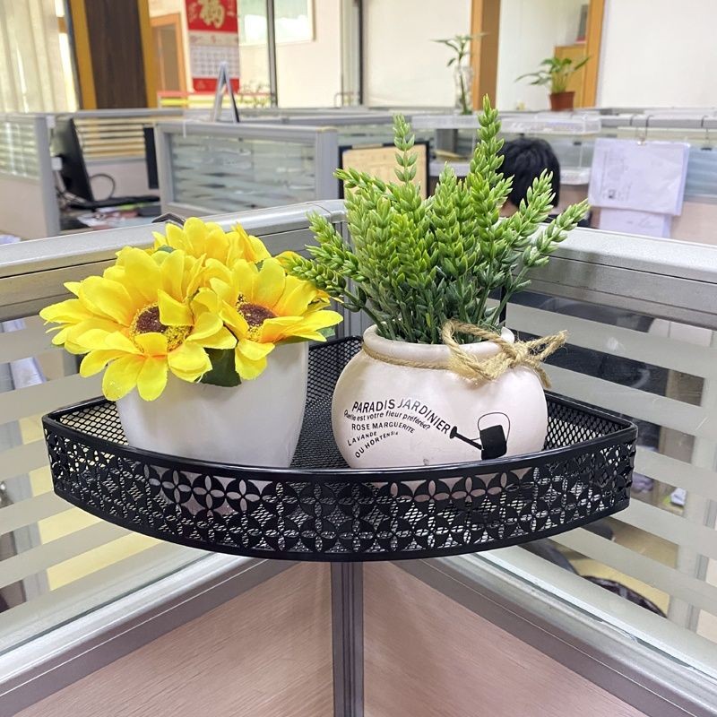 Suspended Workstation Triangular Storage Rack Office Desk Plant Office ...