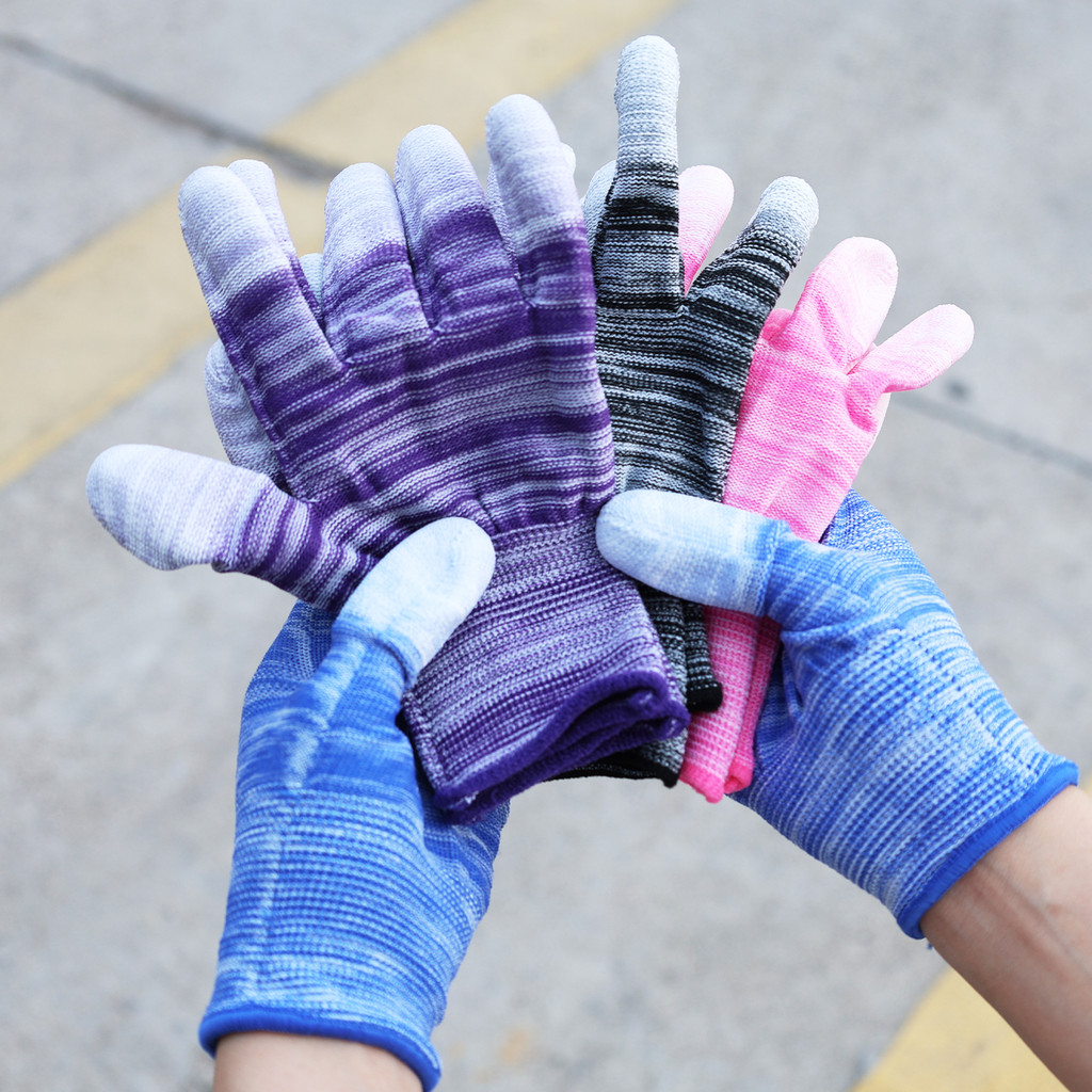 Wear Resistant Anti Slip PU Coated Gloves - High Elasticity Durable ...