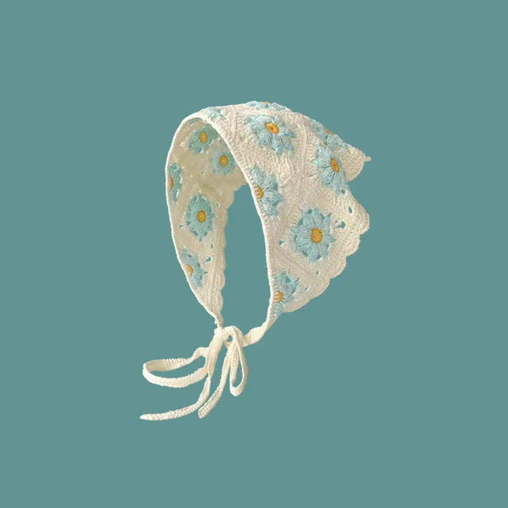 YOUJ Women Turban Head Kerchief Floral Hair Bandana Triangle Headwear ...