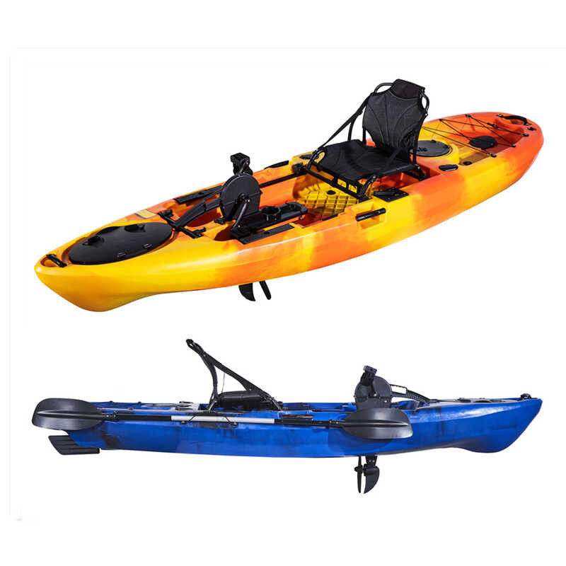 Single person pedal boat, roll molded pedal boat, adjustable pedal ...