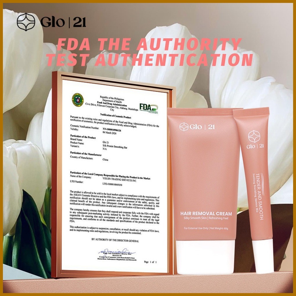 GLO21 Pain-free hair removal cream, suitable for underarm hair, leg ...