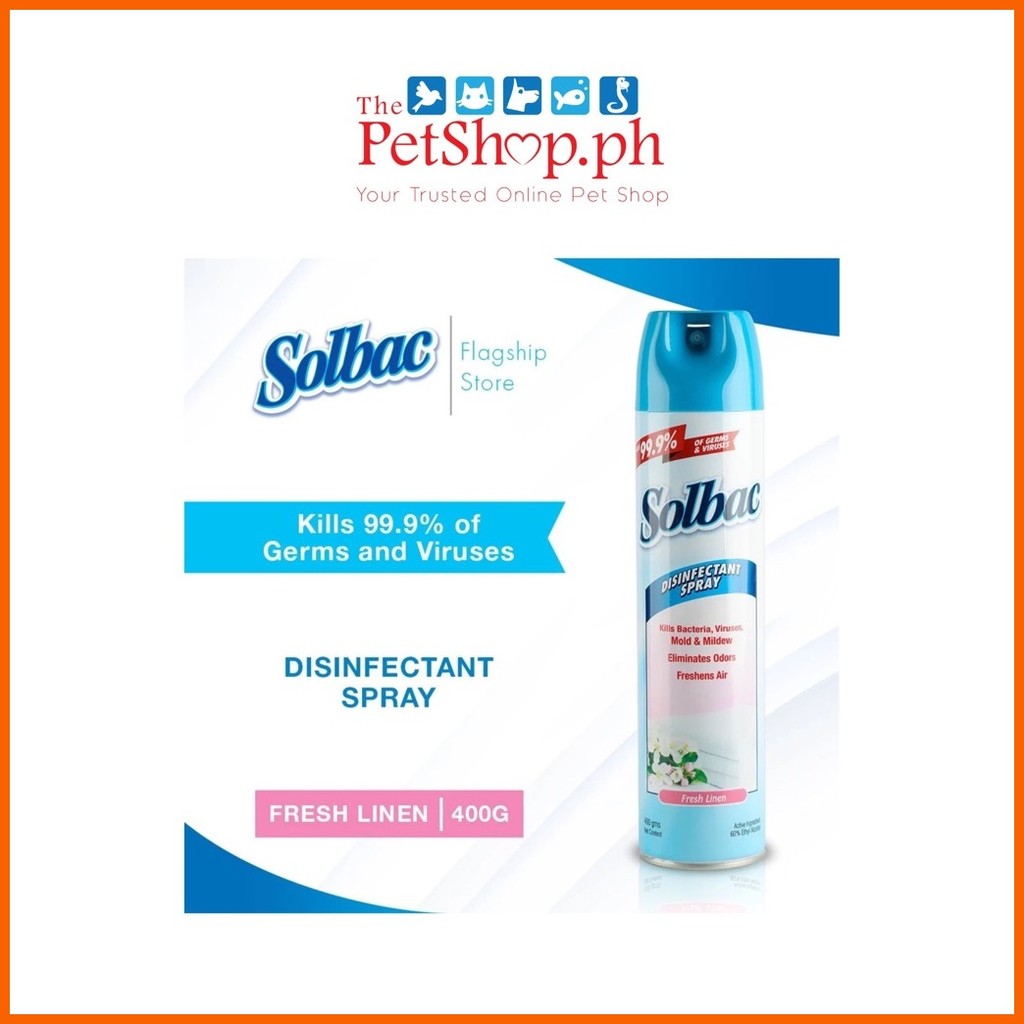 Solbac Disinfectant Spray 400g | Shopee Philippines