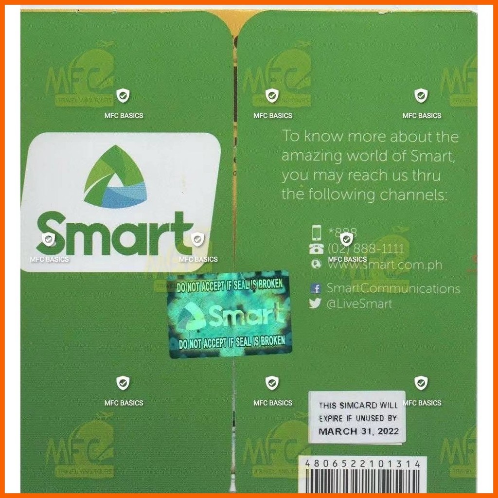 Smart Pinoy Roaming SIM Card Brand New OFW Sim card Fresh!!!(Overseas ...