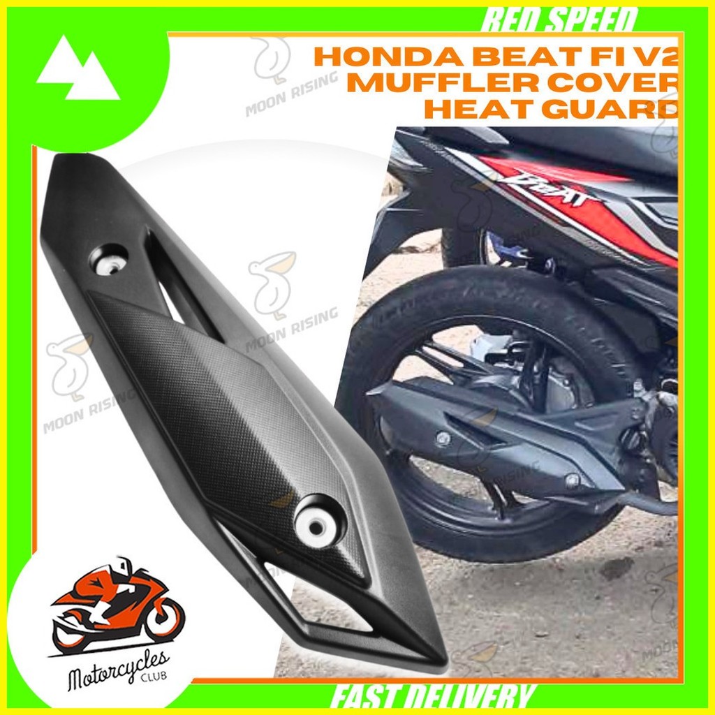 ۞ FOR HONDA BEAT Fi V2 MOTORCYCLE PARTS HEAT GUARD MUFFLER COVER ...