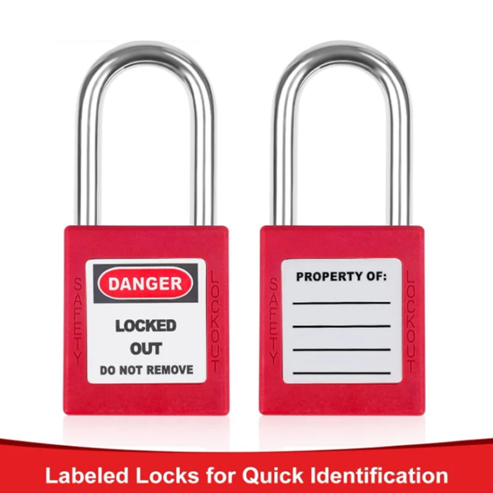 Padlock Industrial Safety Padlock Engineering Plastic ABS Lock Body ...