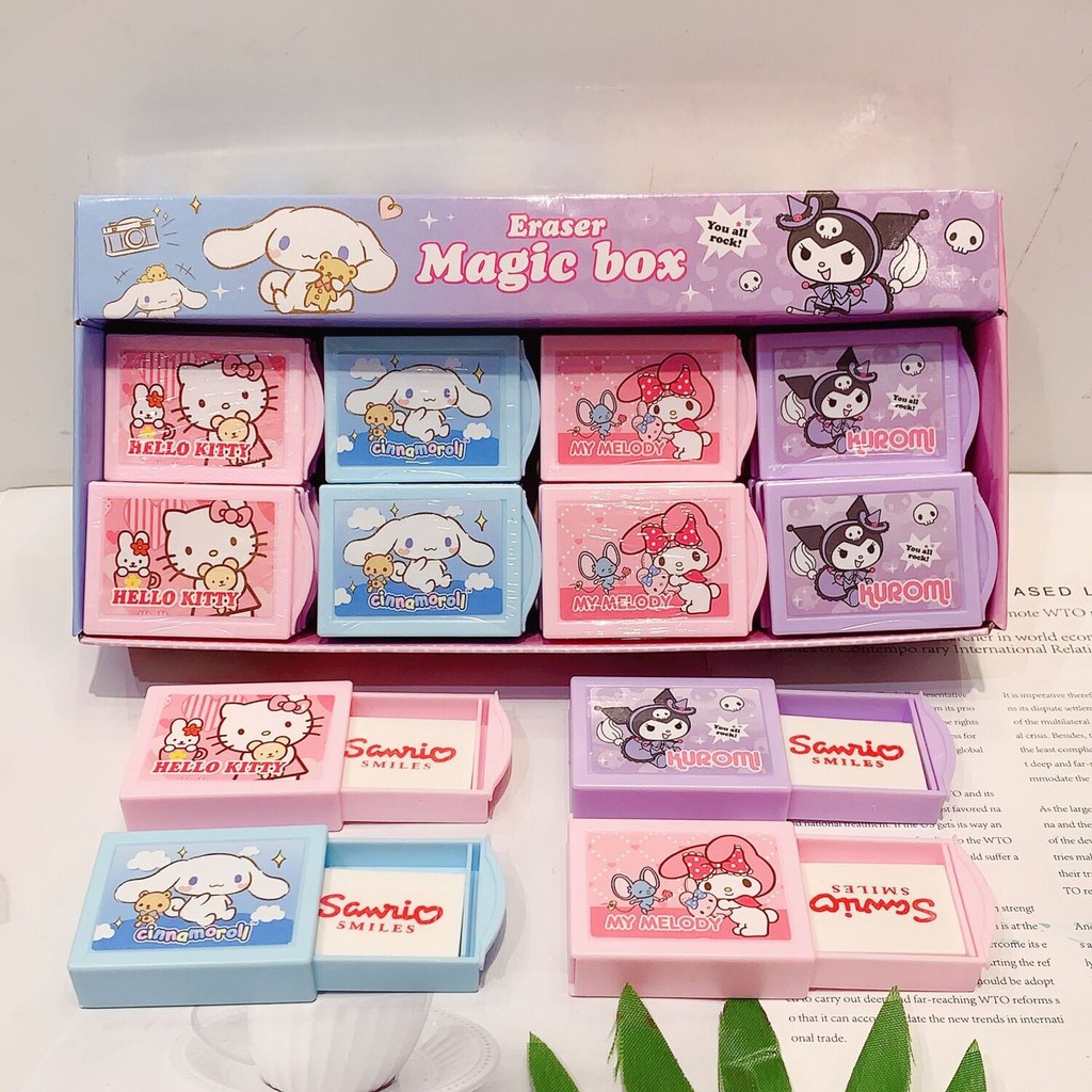 New Cartoon Trio Magic Box Eraser Cute And Fun Internet Celebrity Creative Matchbox | Shopee ...
