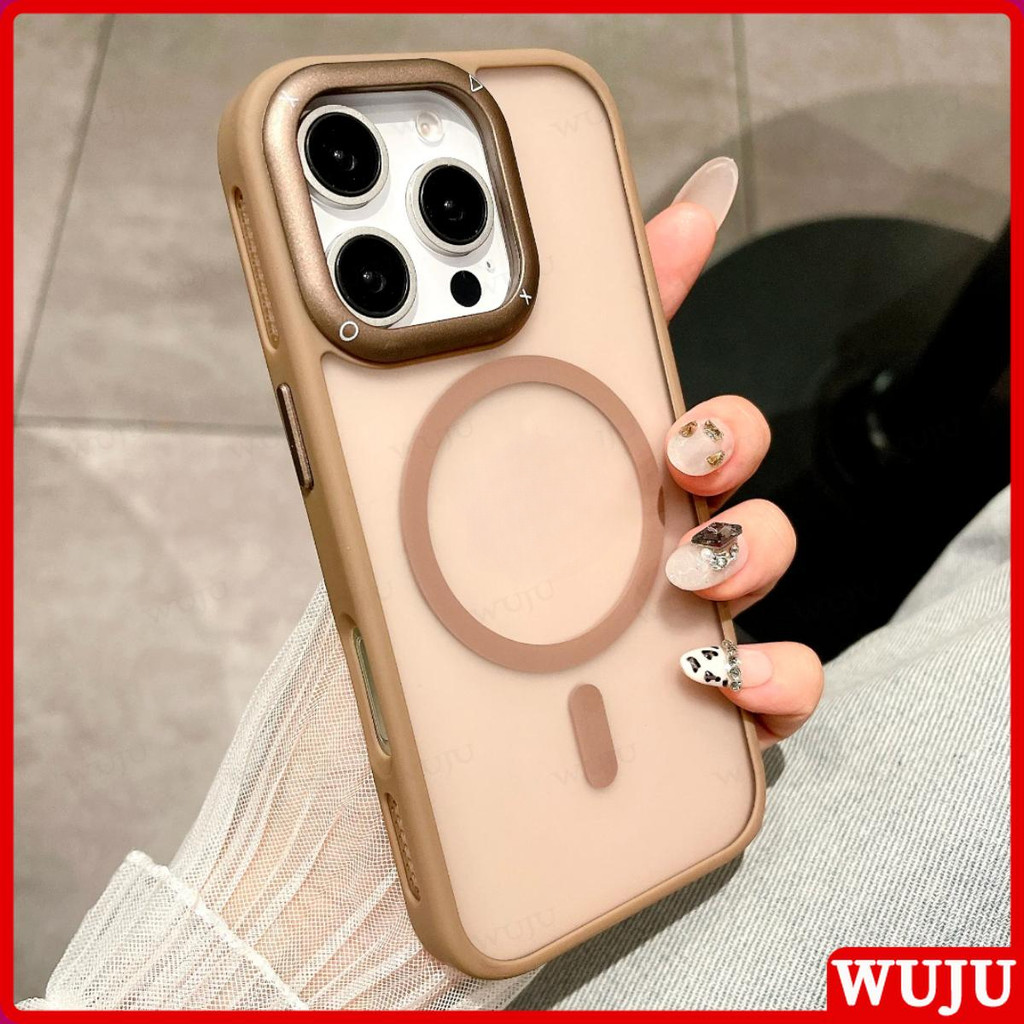 WUJU Luxury Clear Shockproof Matte Case For Magnetic Wireless Charging Case Compatible For ...