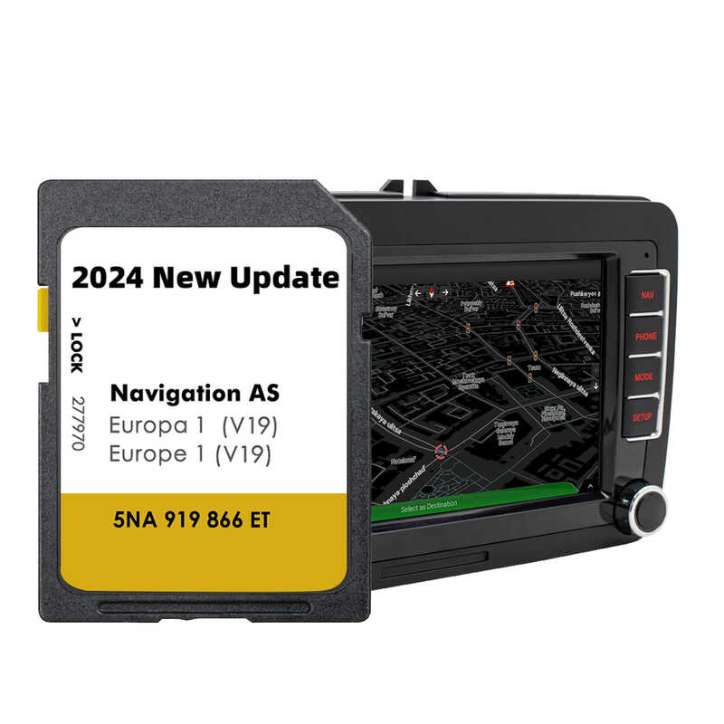 SD 32Gb Card Navigation AS V19 Para Sa VW Sharan Mula 2015 Discover Media GPS 2024 Maps Europe ...